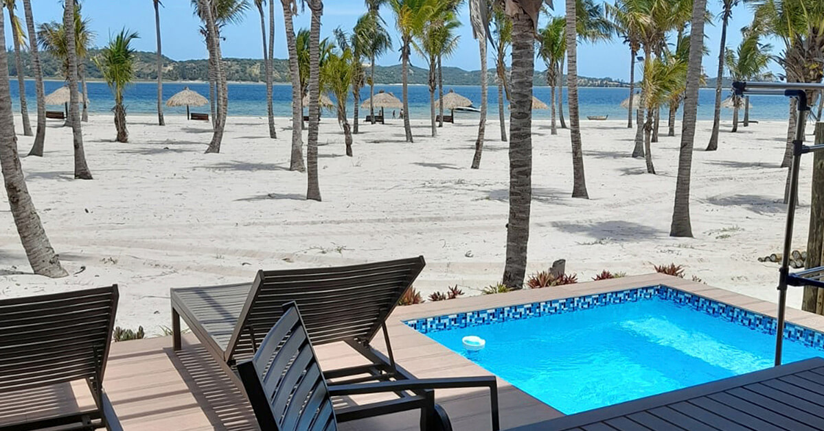 Two Bedroom Beach Front Villa with Splash Pool | San Martinho Beach ...